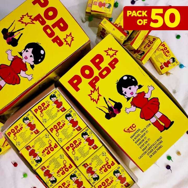 Pop Pop Crackers Full Box | Pack of 50 small boxes Pop Pop Snappers Fireworks – Fun Pop Pop ...