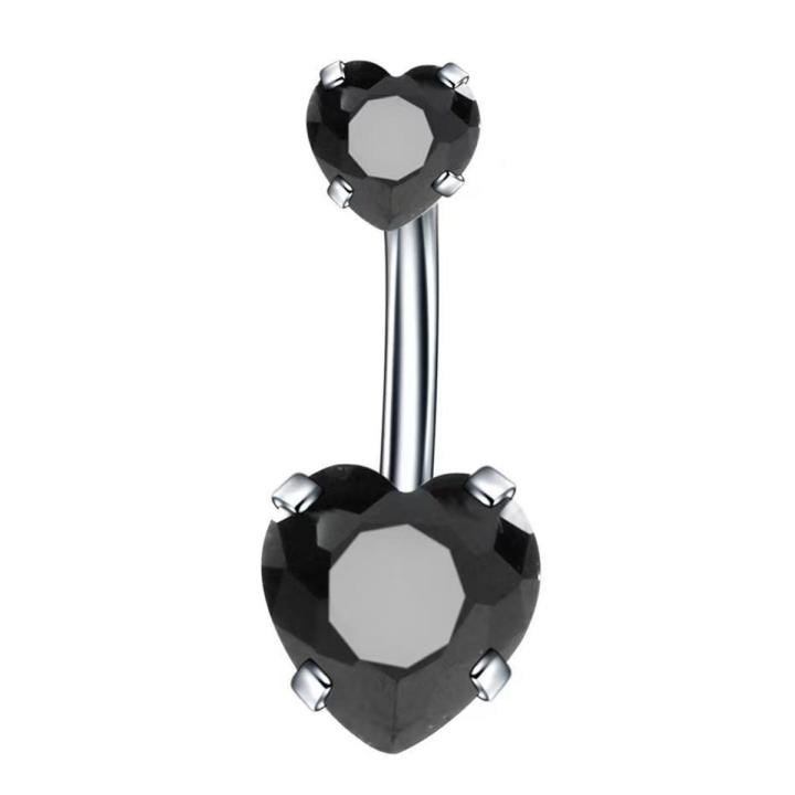 Belly Navel Stud Sparkling Surface Shiny Belly Button Piercing Rings ...