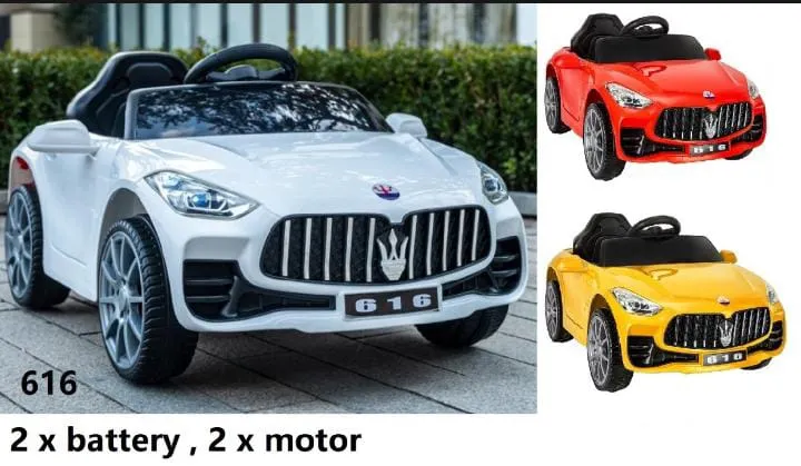 Electric Ride On Car Luxury Maserati With 2 Rear Motors, 12V Battery ...