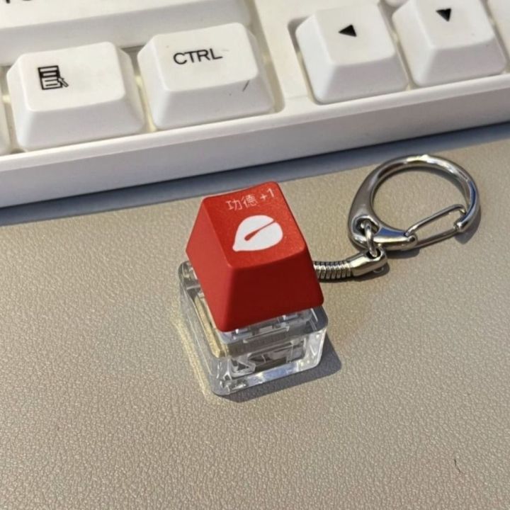 EDC Fidget Toy LED Fingertip Button Keychain Keyboard Button Keyboard ...