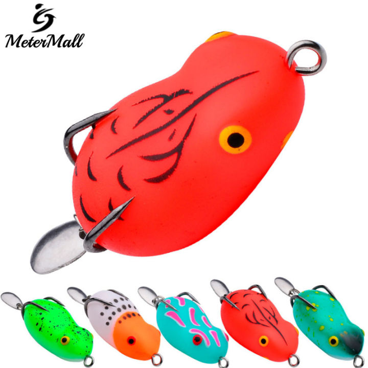 MeterMall Frog Baits Colorful Mini Thunder Frog Hook Fishing Lures Wide ...