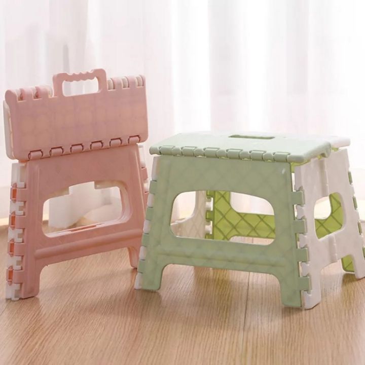 Plastic Portable Handle EZ Step Folding Stool For Kids Folding Home ...