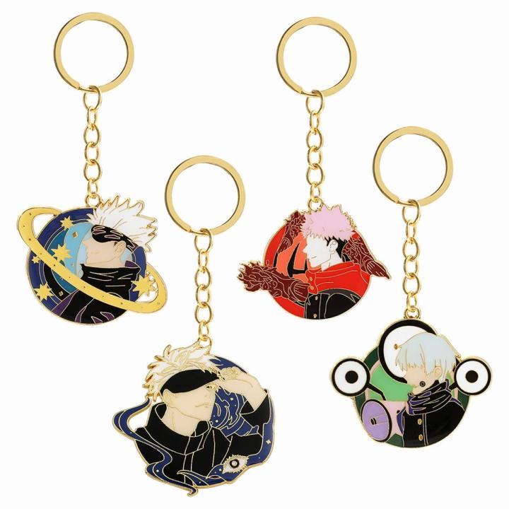 Jujutsu Kaisen Keychain Women Gojo Satoru Keyring Chain Men Cartoon ...
