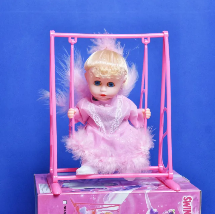 Baby Angel Guitar Doll Swing Style Light and Music Battery Operated ...