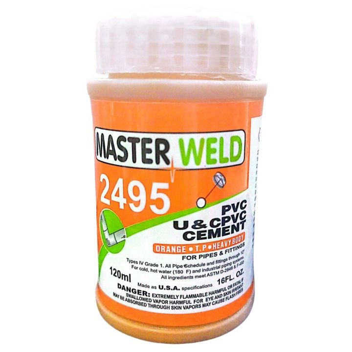 CPVC Cement Solvent Master WELD Transparent White 786 | PVC Cement ...