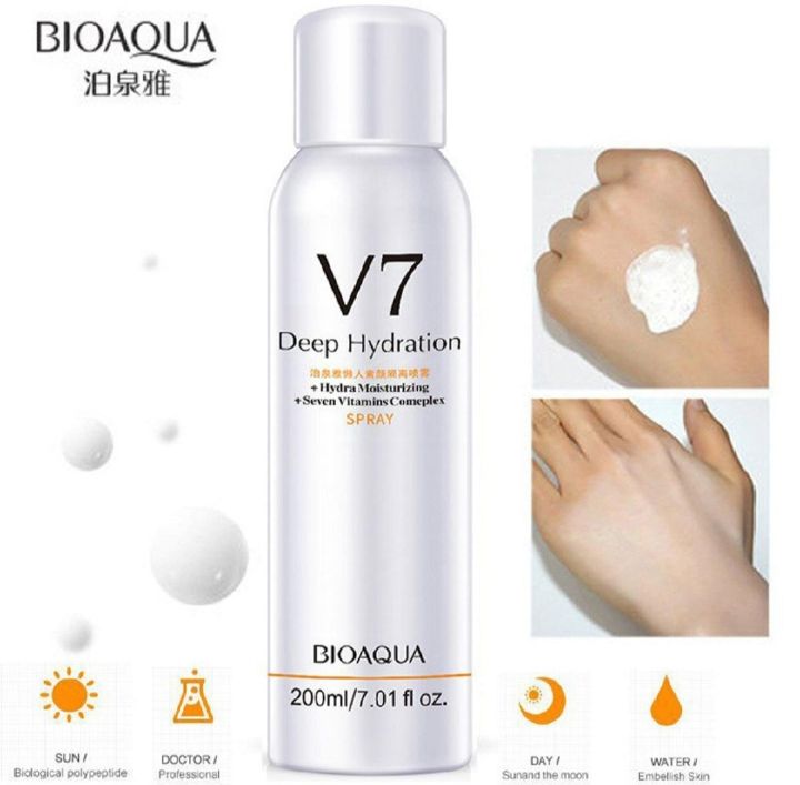 Original V-7 Deep Hydration whitening Body Spray sunscreen 200ml | Daraz.pk