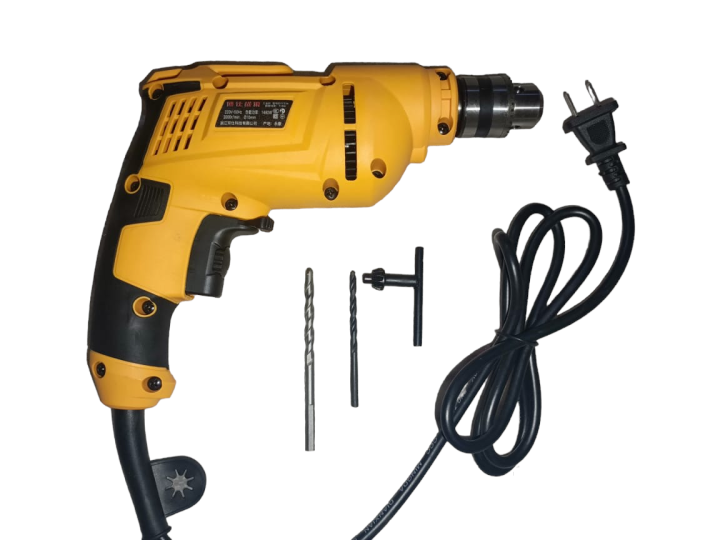 Household Electric Drill Machine With extra 3 barma, Comfortable Grip ...