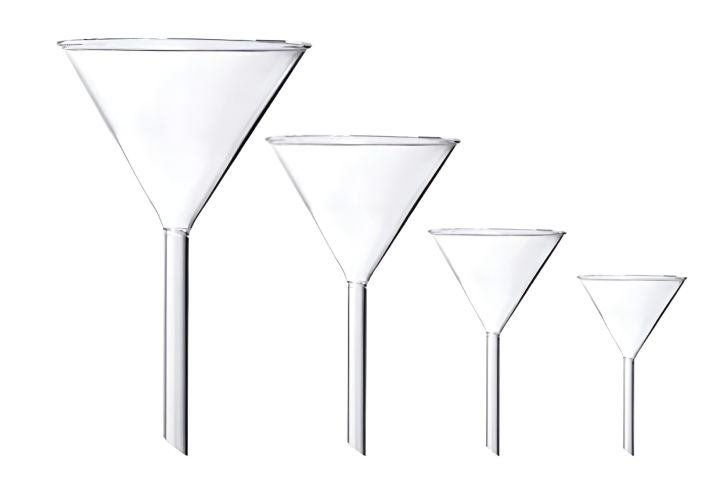 Filter Funnel,- Plain Stem, 75mm - Borosilicate Glass Laboratory Glass ...