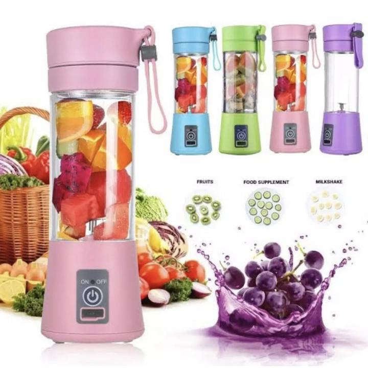 USB Chargeable Juicer Blender 6 Blades Portable Blender Mini 6 Blade ...