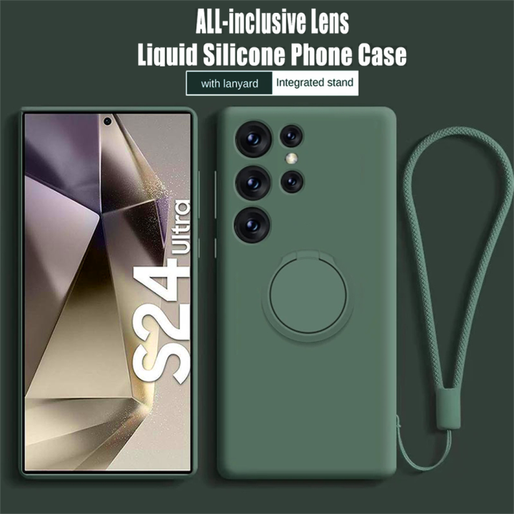 Liquid Silicone Case For Samsung S24 S23 Ultra S22 S21 S20 FE S10 S9 Plus Note 20 Ultra 10 Plus ...
