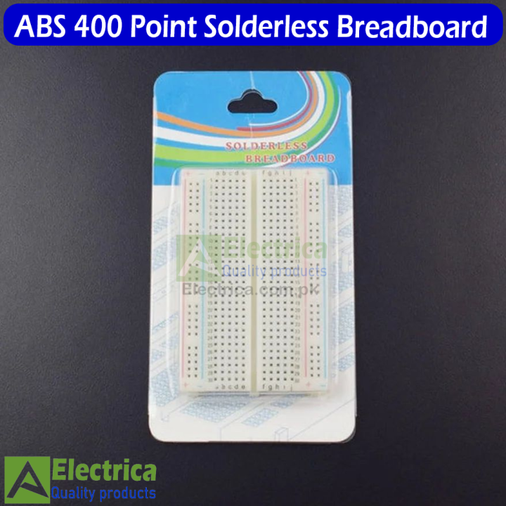 ABS 400 Tie Point Solderless Breadboard by electrica | Daraz.pk