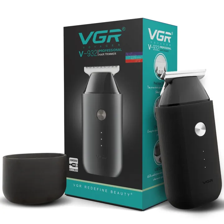 VGR V-932 Professional Hair Trimmer for Men, Precision T-Blade with USB Type-C Charging, Corded ...