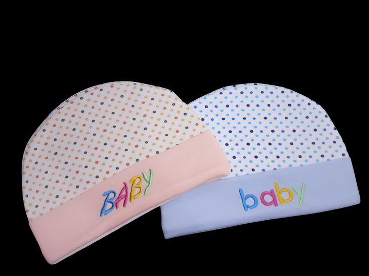Pack of 2 New Born Babies Cap (Soft Cotton Head Cap - Newborn Baby Caps ...