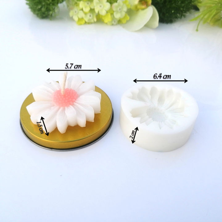 Daisy Chamomile Flower Silicone Mold Epoxy Handmade Soap Candle Mold ...