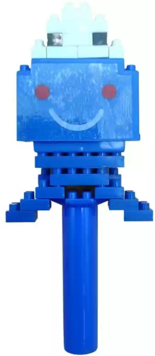 Creative cartoon building block assembled toy pencil sharpener children ...