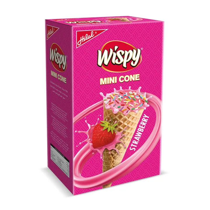Hilal Wispy Mini Cones PACK OF 30 – Choco Vanilla Cream Filled Mini ...