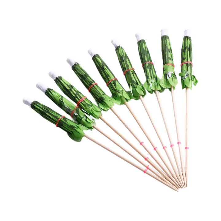 Party Snacks Coconut Palm Tree Tropical Disposable Toothpick Fancy ...