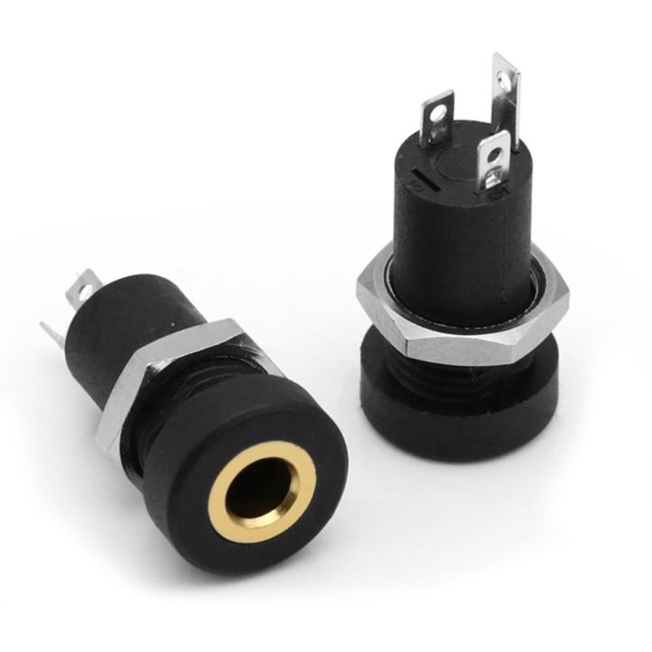 3 Pin 3.5 mm Gilded Mouth Audio Connector Internal Spiral Tooth DC ...