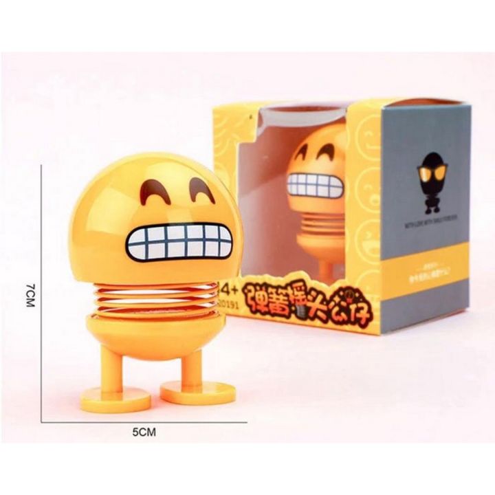 Car Emoji Shaking Head Toy Dancing Emoji toy - 1 PCs | Daraz.pk