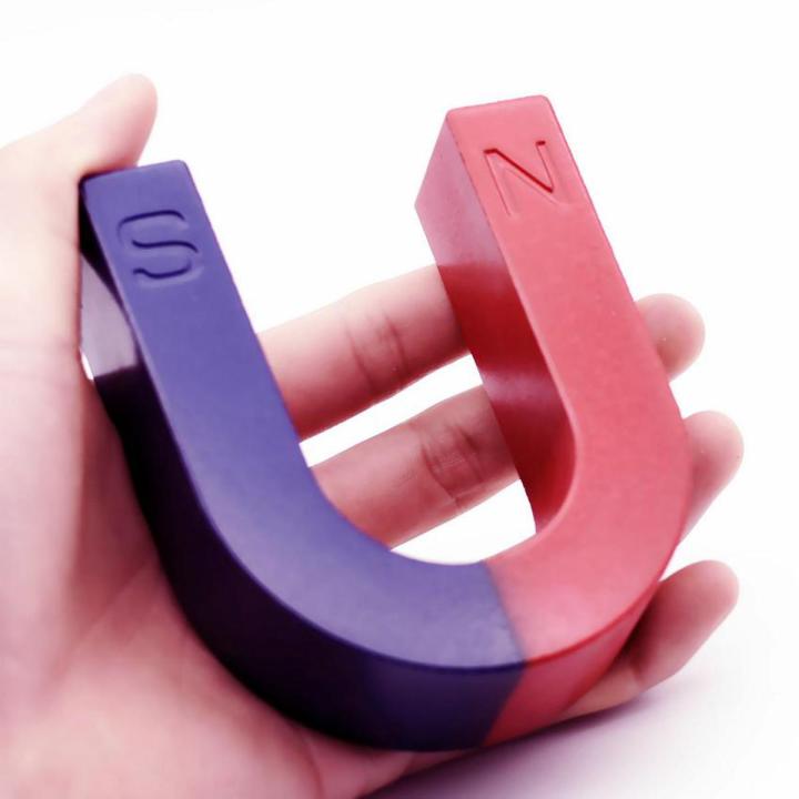 U Shaped Horse Shoe Magnet Blue & Red Horseshoe U Magnet Large Size ...