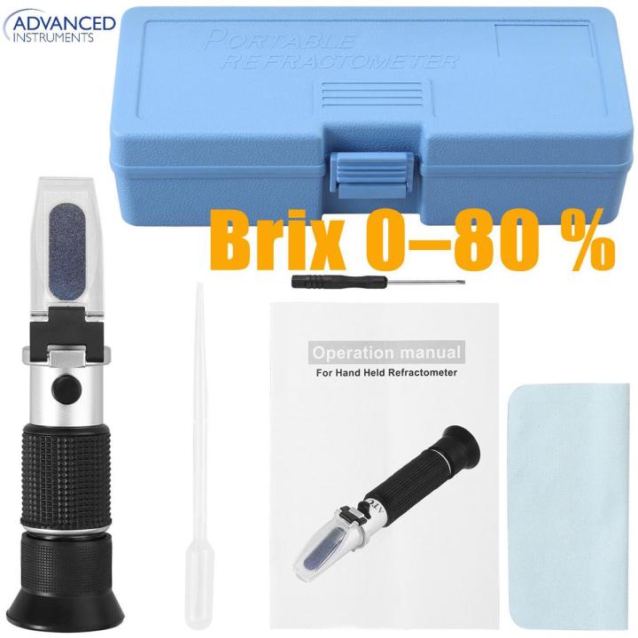 ADVANCED™ 0-80% Brix Meter Refractometer for Measuring Sugar Content in ...