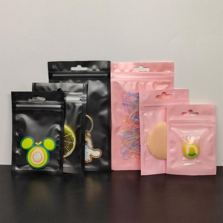 50Pcs Matte Ziplock Bag Storage Bag Package Case Reclosable Zipper ...