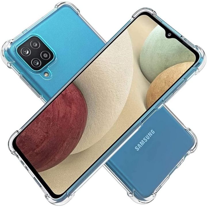 Samsung Galaxy A12 Anti Shock Drop Resistance Transparent TPU Case Soft ...
