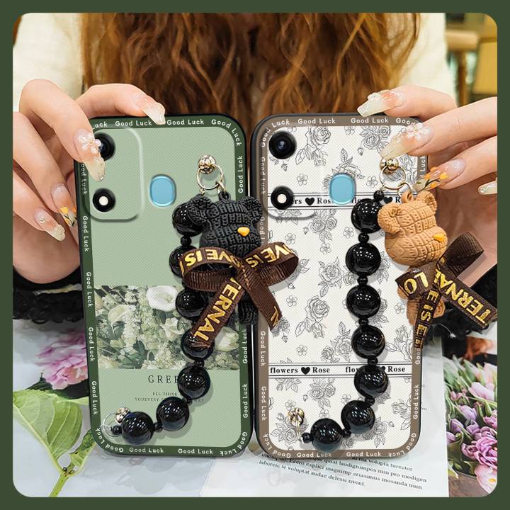 Back Cover Simplicity Phone Case For Itel A27/P17 silicone Bear ...