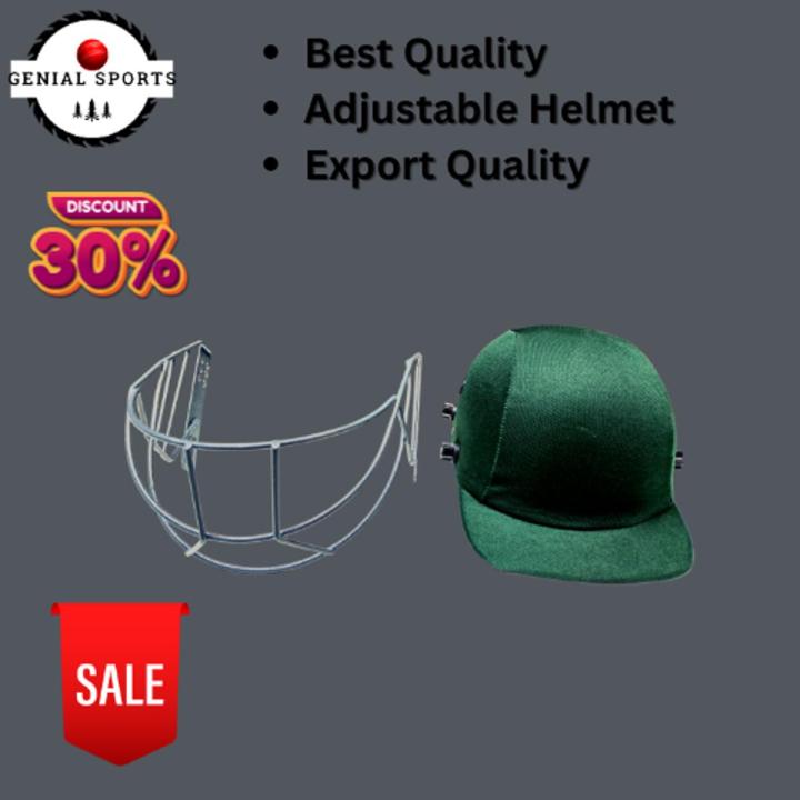 Cricket Helmet Helmet made in Pakistan for adults]..[Green Cricket ...
