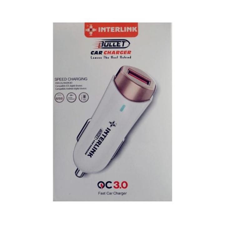 Interlink Car Charger, Car Charger - QC 3.0 Branded Smartphone Car ...
