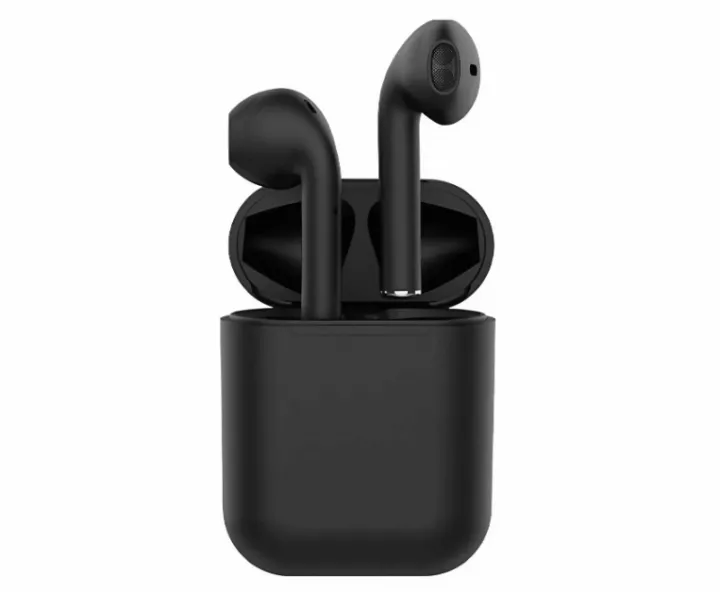 Inpods 12 Macaron Black Wireless BT 5.0 Touch Sports Earbuds I12 TWS In ...