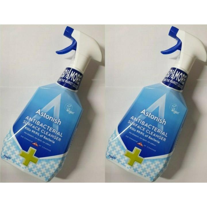 2 x Astonish Surface Cleanser Cleaner Spray 750ml Kitchen Bathroom ...