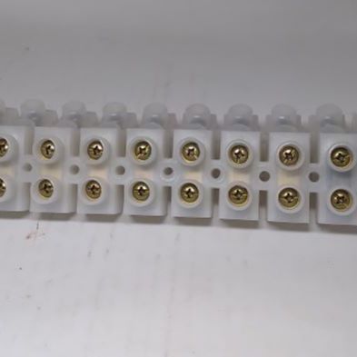 wire connector , connector strip , brass terminal , plastic body ...