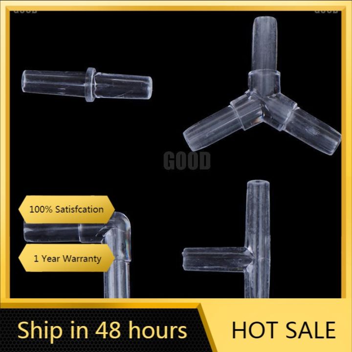 {GOOD}10Pcs 2Way/3Way Clear Aquarium Tube Connector Air Valves Fitting ...