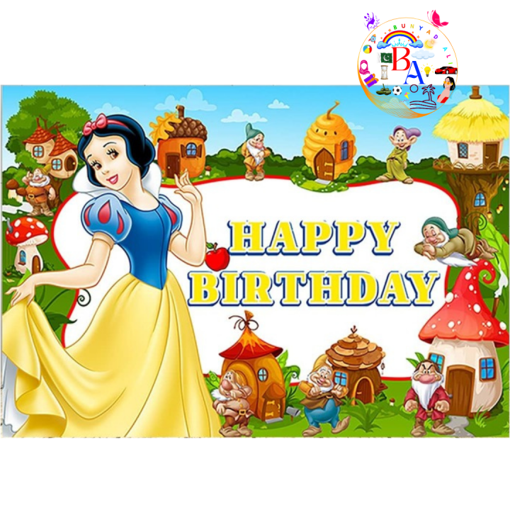 Snow White Princess Fancy Backdrop Car Theme Fancy Panaflex Snow White ...
