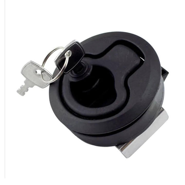 1 Piece Rv Toilet Door Lock Marine Deck Lock Floor Snap Lock with Key ...
