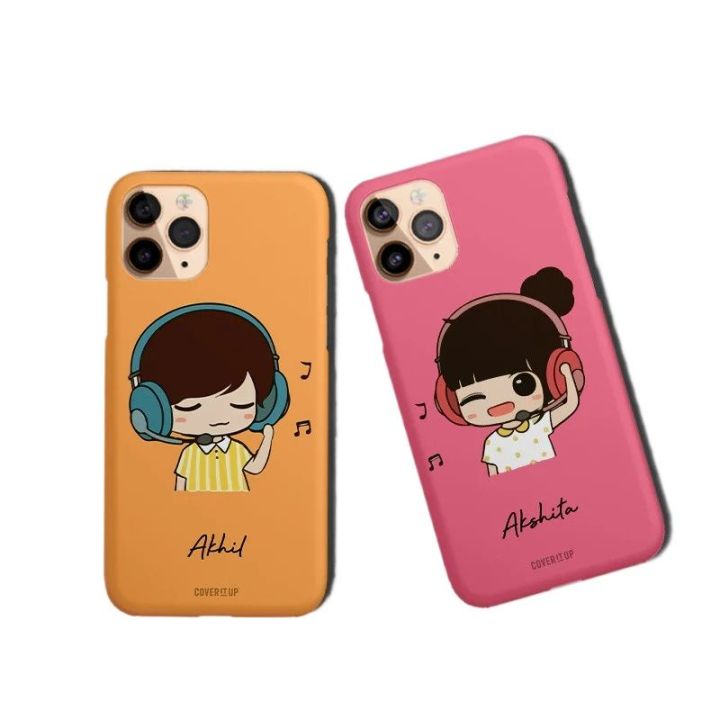 PACK OF 2 FOR COUPLE DESIGN MOBILE BACK COVER WITH PREMIUM PRINTED FOR ...