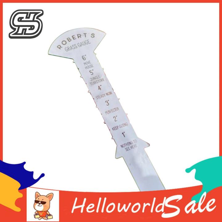 HelloWorld Metal Ruler Scale Mark Outdoor Grass Ruler Prune Plant ...