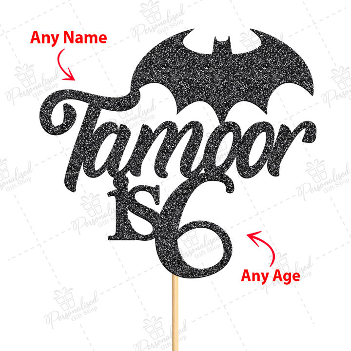 PERSONALISED Custom 6th Birthday Baby Cake Topper For Kids Party ...