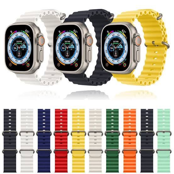Ocean Loop Nylon Strap for Apple Watch Ultra and Series 5-10 Durable ...