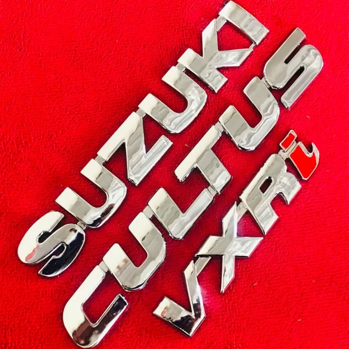 Suzuki cultus vxri rear Emblem set 3 pcs - suzuki cultus logos | Daraz.pk
