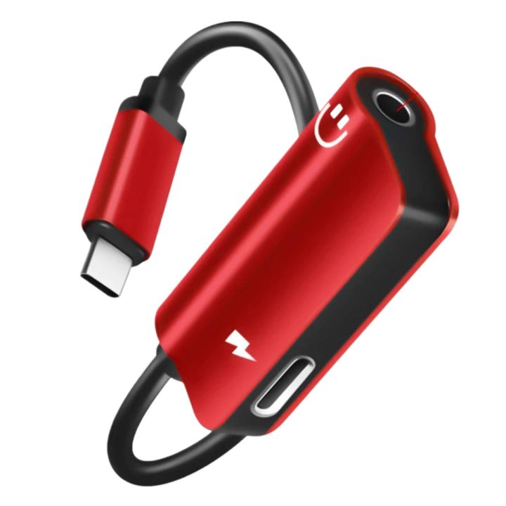 2 in 1 Type C to 3.5mm Jack Earphone Charging Adapter for Huawei Xiaomi ...