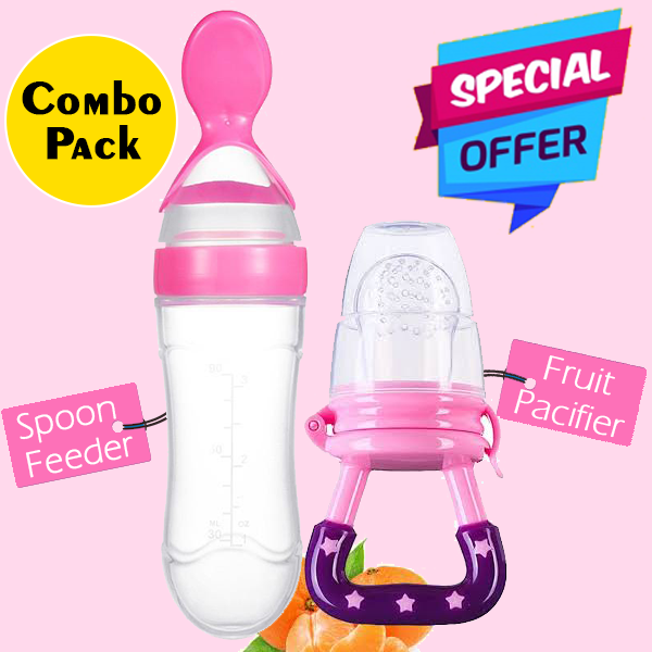 2 in 1 Baby Infant Food Fruits Soft Bite Nipple Feeder Silicone ...