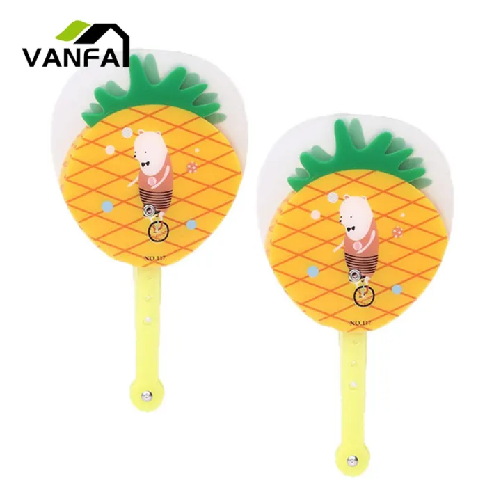 Folding Hand Fan 2pcs Cute Fruit Pattern Handheld Folding Fans for Kids ...