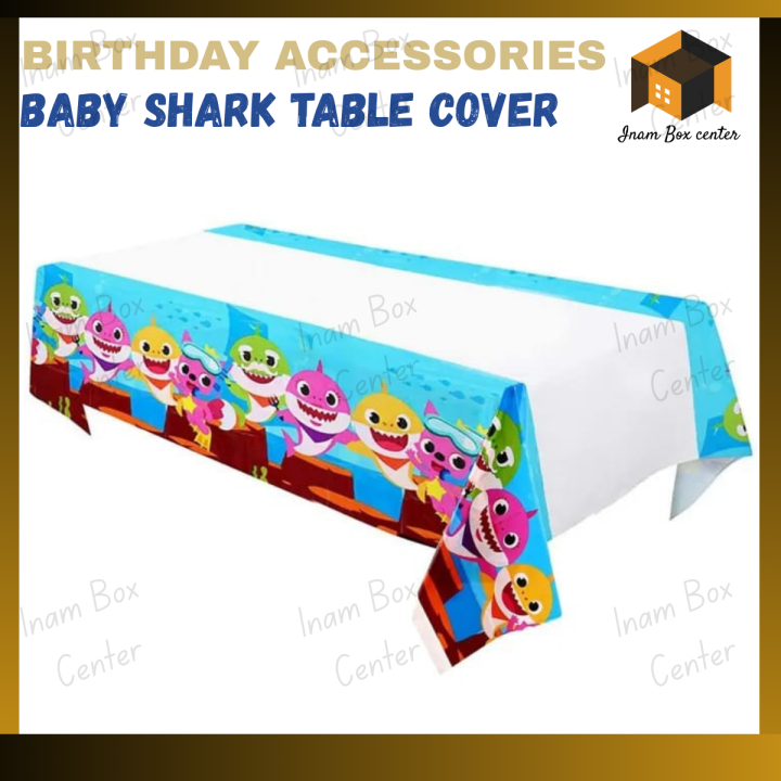Baby Shark Table Cover For Birthday Party Decoration | birthday ...