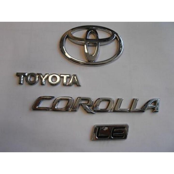 TOYOTA COROLLA 2005 Emblem Set (Car Logo) | Daraz.pk