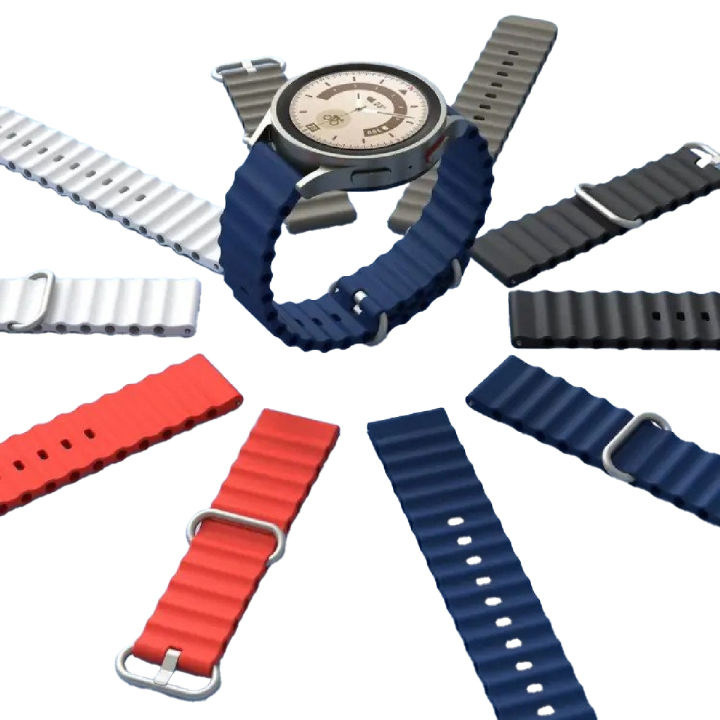 20mm Soft Ocean Silicone Strap for Mibro Air Mibro Lite Haylou Rs 4 ...