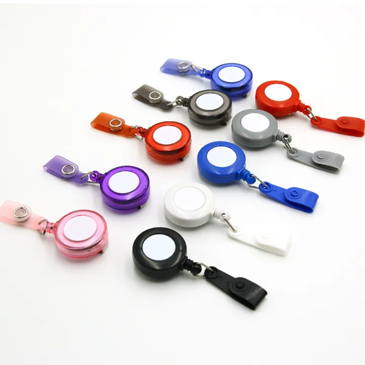 Abs Material Name Clip Lightweight Work Id Card Holder Retractable ...