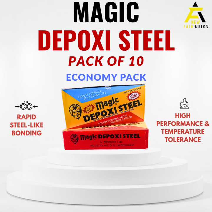 Magic Depoxi Steel Economy Pack - Pack of 10 – Tough Metal Mender ...