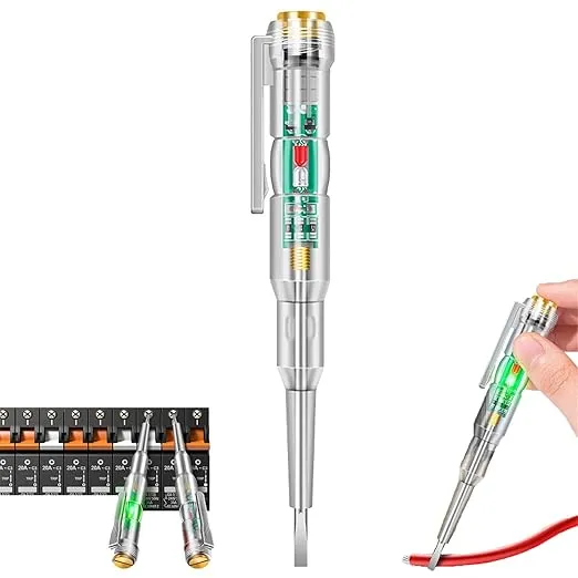 Responsive Electrical Tester Pen – 24-250V Voltage Detector Pen with ...